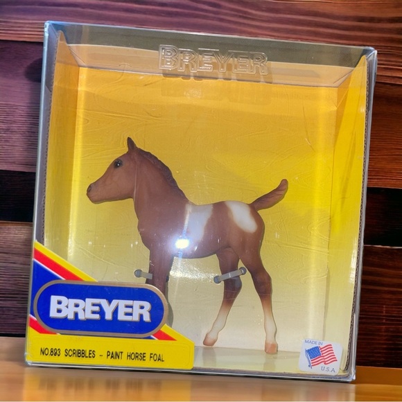 Breyer | Toys | Retired Breyer Pinto Foal Scribbles 893 Circa 9941995 ...